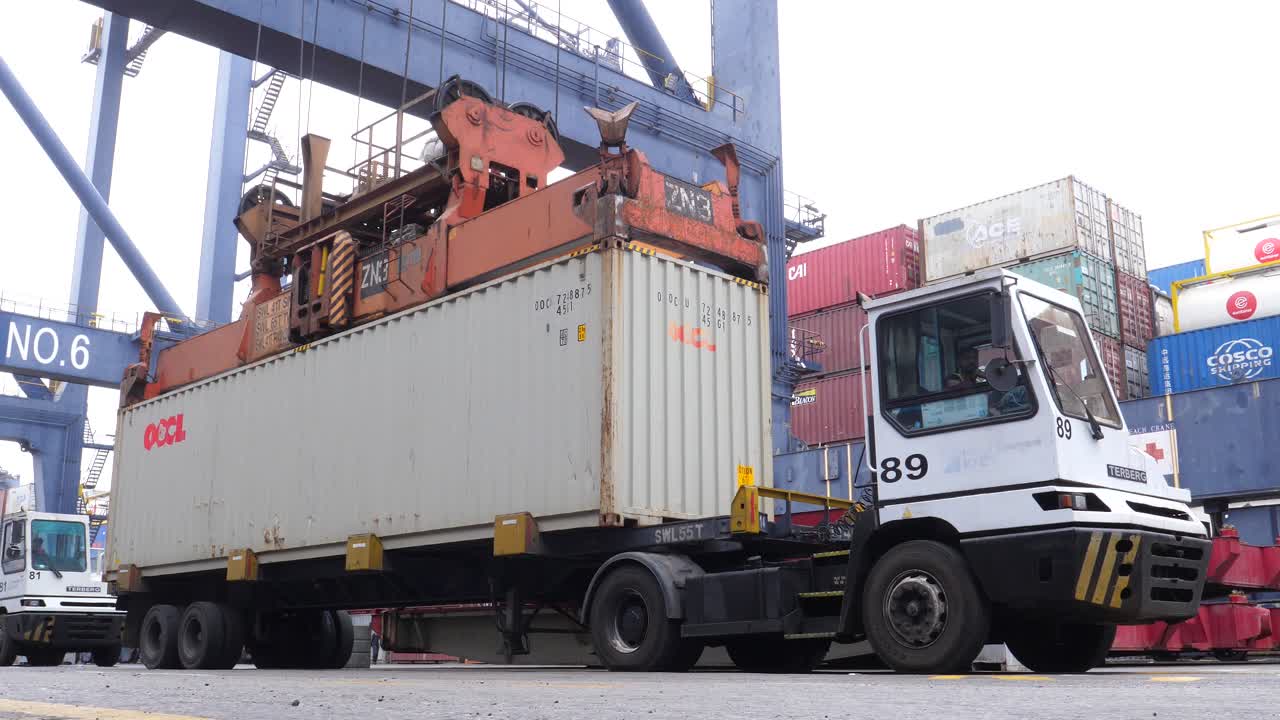 Container Loading At Karachi Port, Pakistan Free Stock Video Footage ...