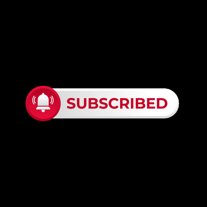 Motion Graphic Of Subscribe Button Set Free Stock Video Footage ...