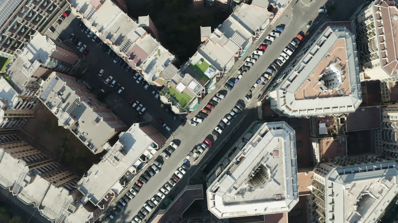 Trastevere Neighborhood Rome Italy With Cars Parked Lining Sides Of ...