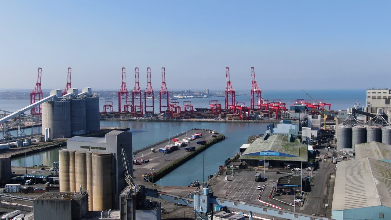 Gladstone Dock With Biomass And Grain Terminals Looking Towards The ...