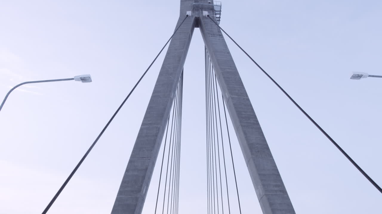 Tilt Down Shot Dark On The Replot Bridge In Vaasa Free Stock Video ...