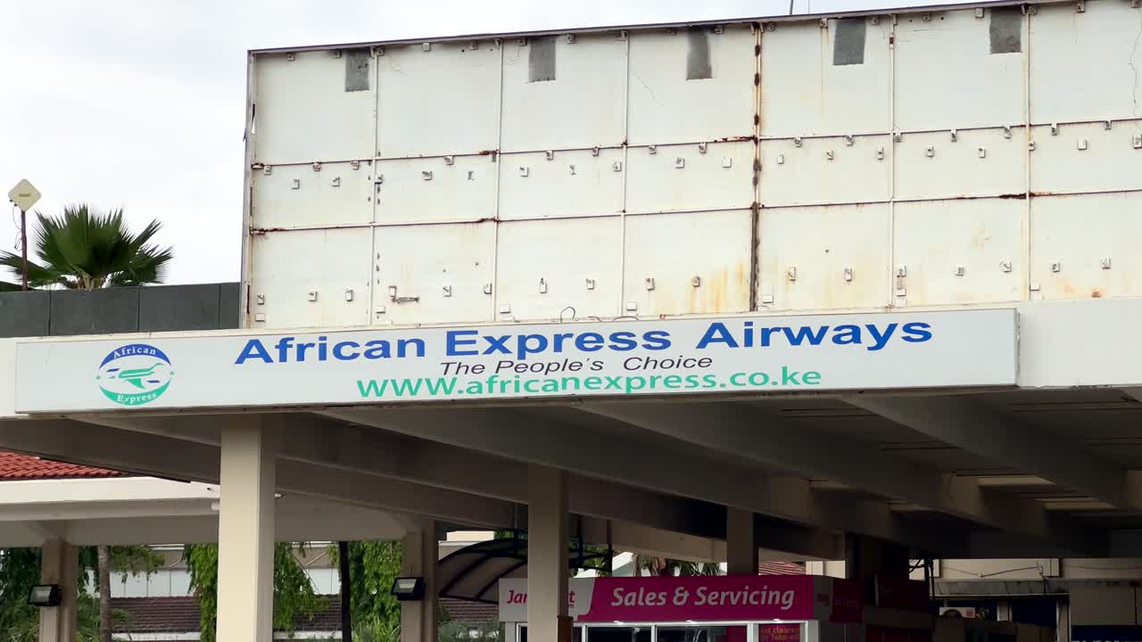 African Express Airways Sign At Moi International Airport In Kenya Free ...