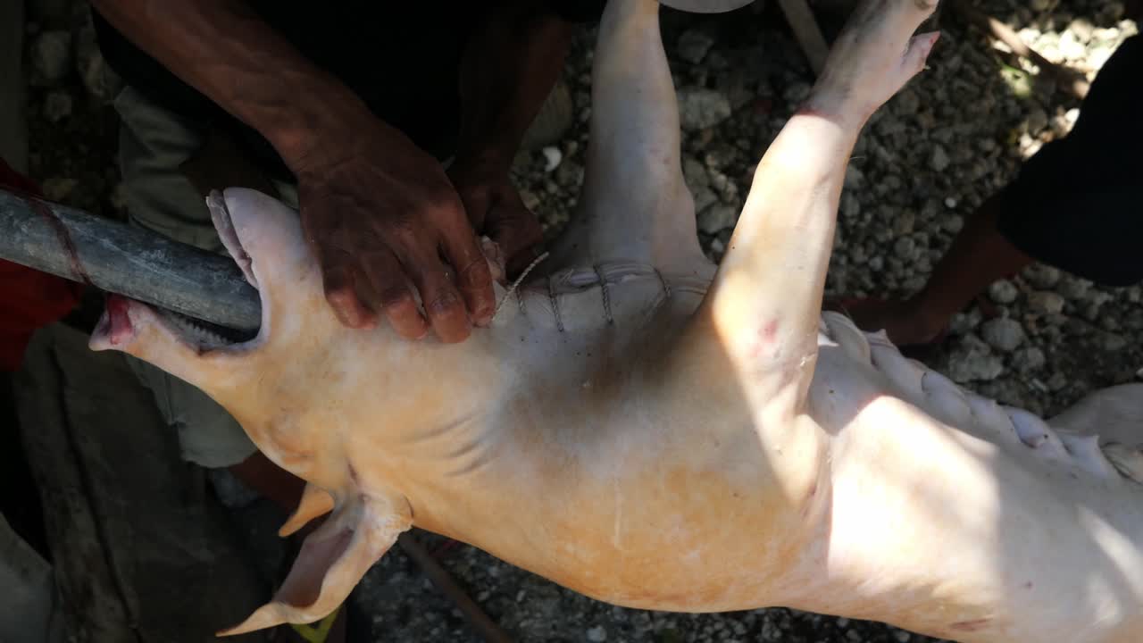 April 22, 2023 Danao City, Cebu, Philippines - A Man Is Sewing Up A ...