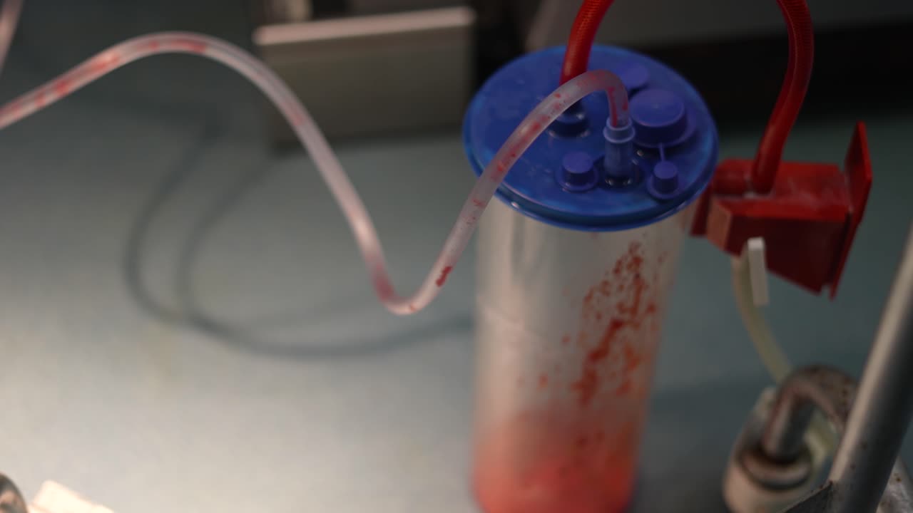 Jowl Liposuction, Surgery In Operating Room, Doctor Operating Face ...