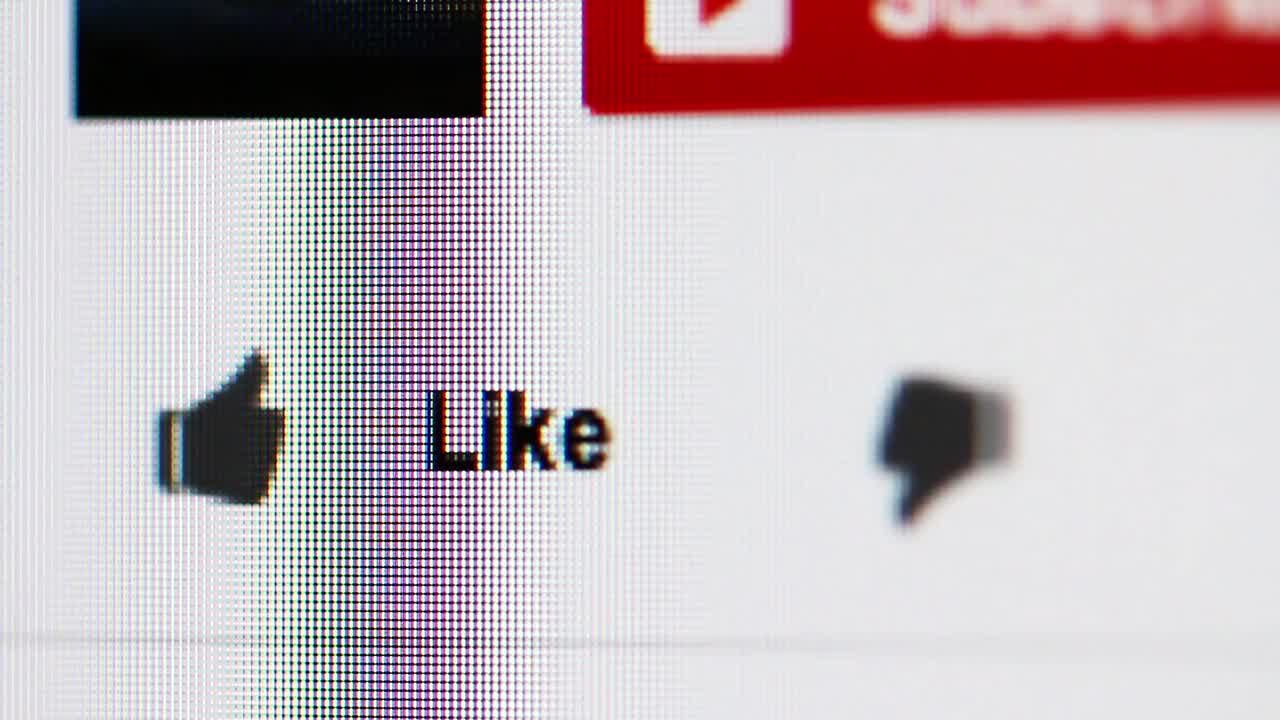 YouTube Like Button Free Stock Video Footage Download Clips Science