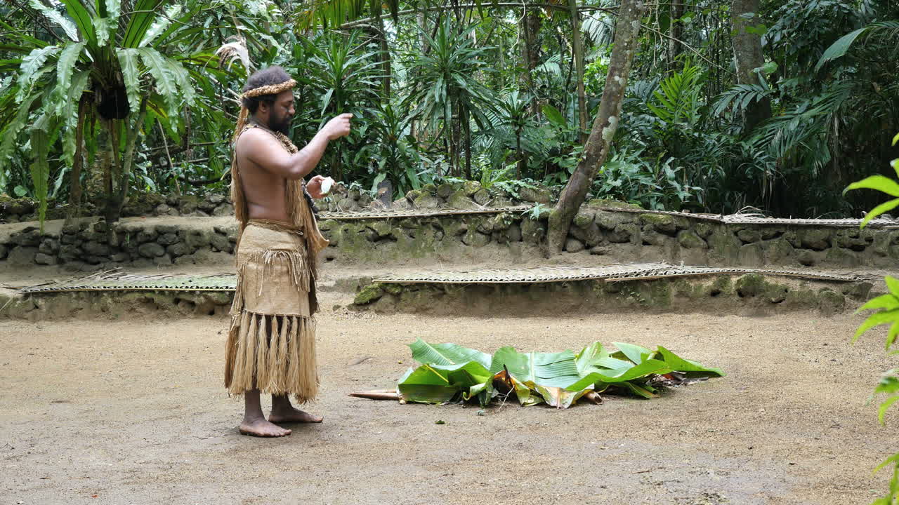 Vanuatu Man Points Free Stock Video Footage Download Clips Culture