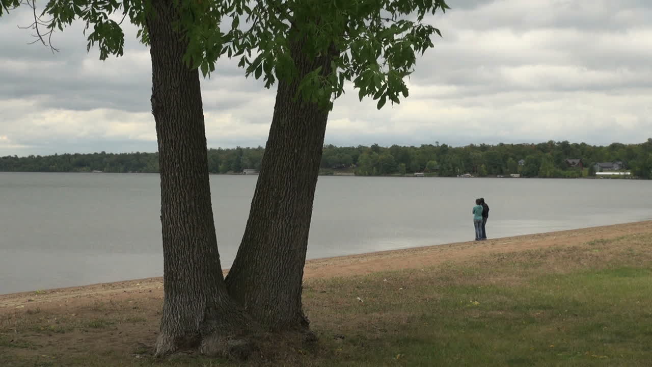Minnesota Leech Lake Couple Free Stock Video Footage Download Clips Water