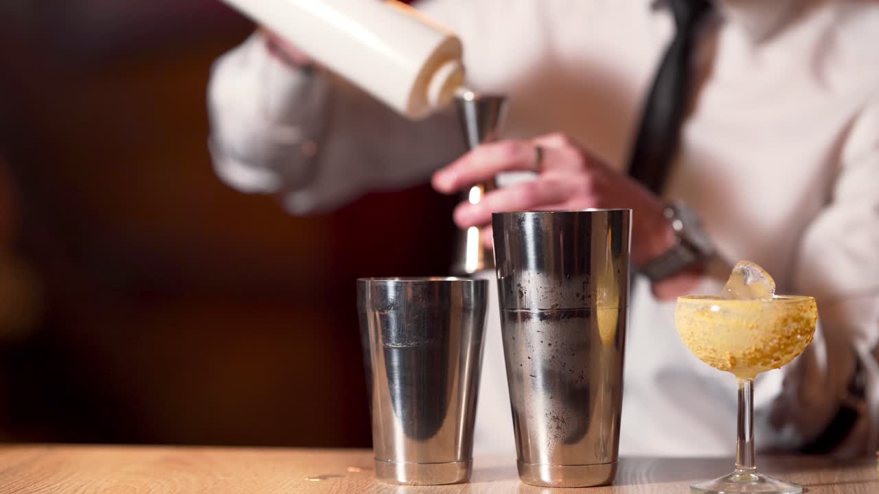 Bartender Mixing Drinks For A Cocktail Free Stock Video Footage ...