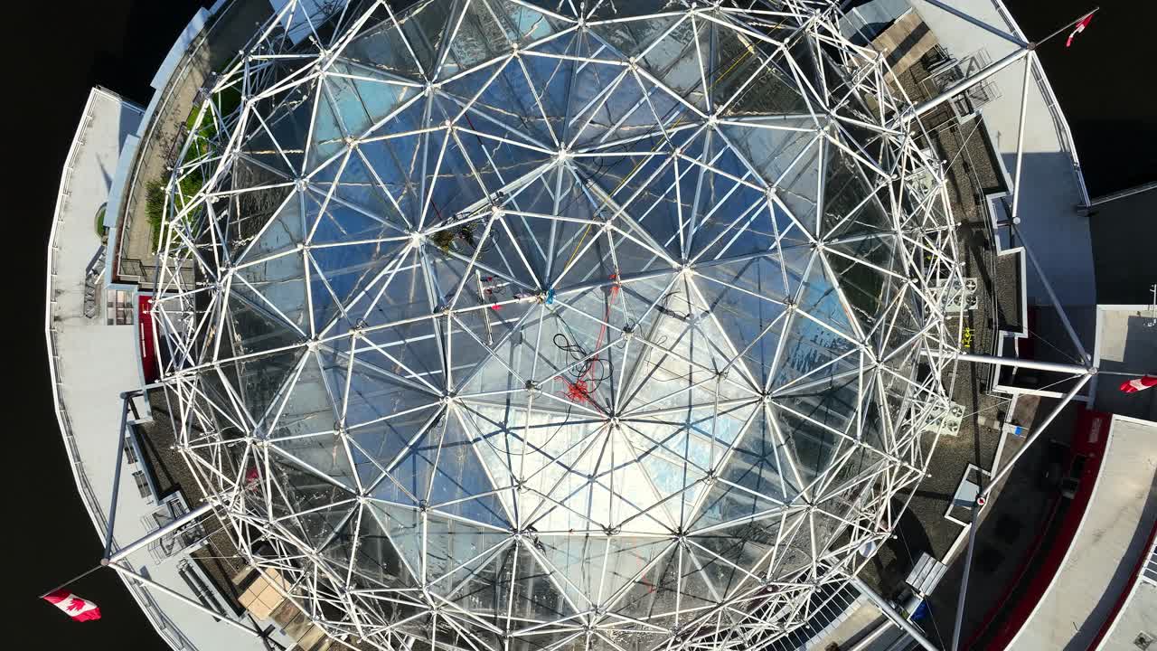 Top View Of Science World Geodesic Dome, Popular Science Museum In ...