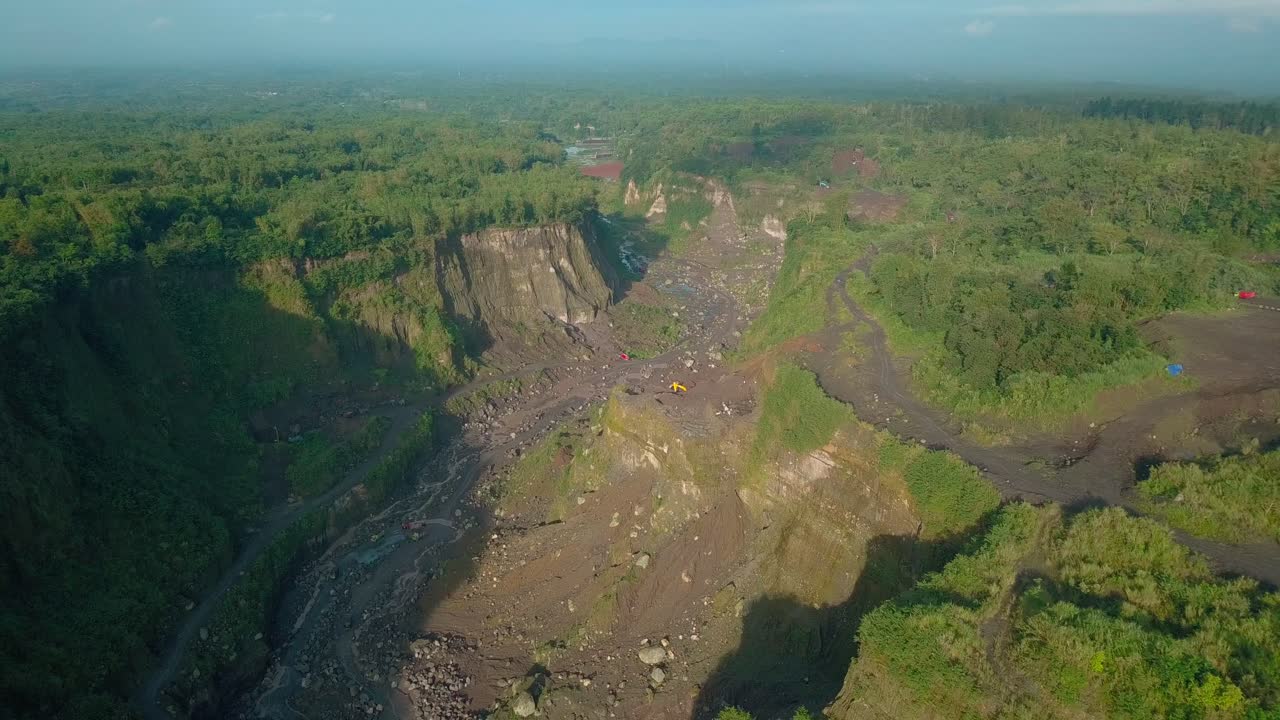Slope Of Volcano That Have Big Valley As A Path For Lava Flows When A ...