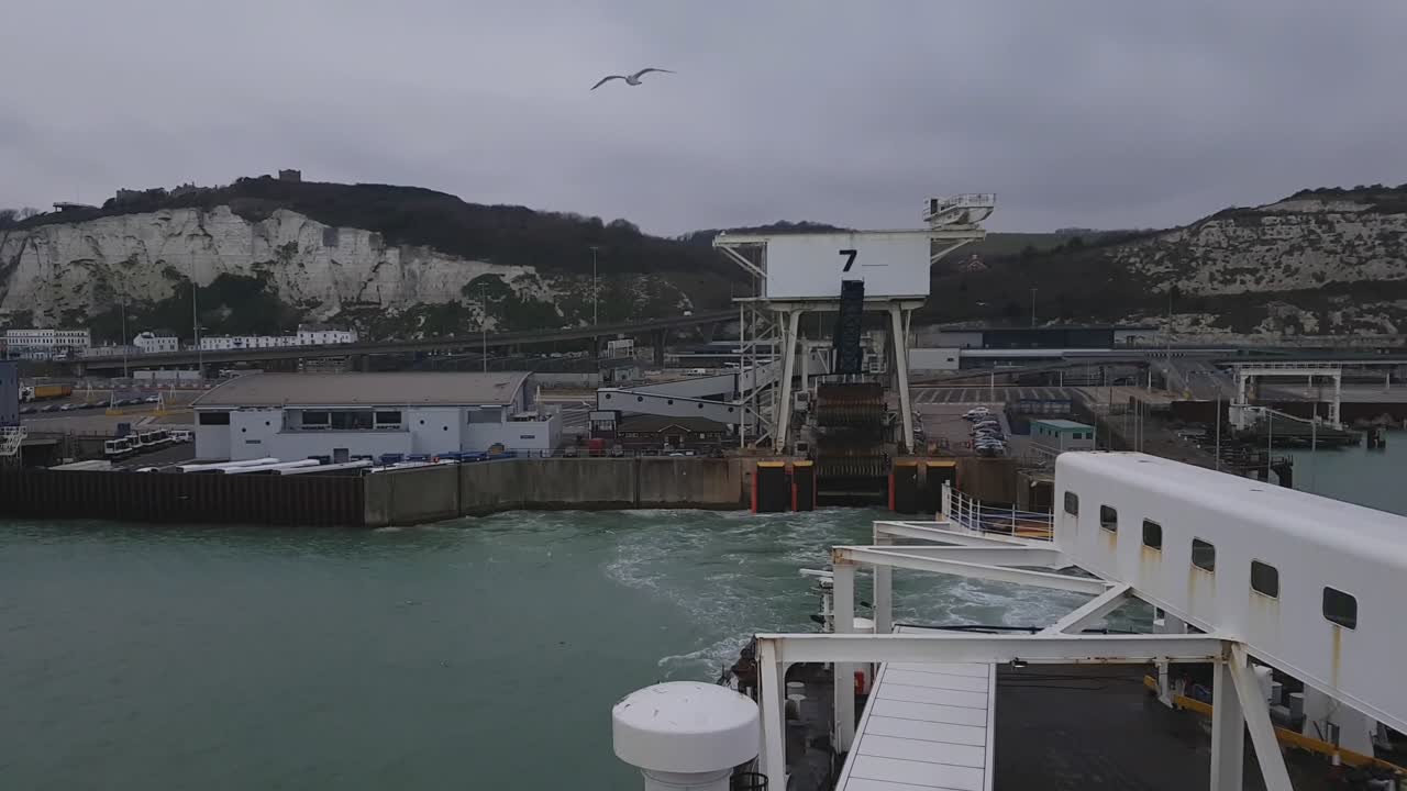 The Ferry Leaves The Port Of Dover Free Stock Video Footage Download ...