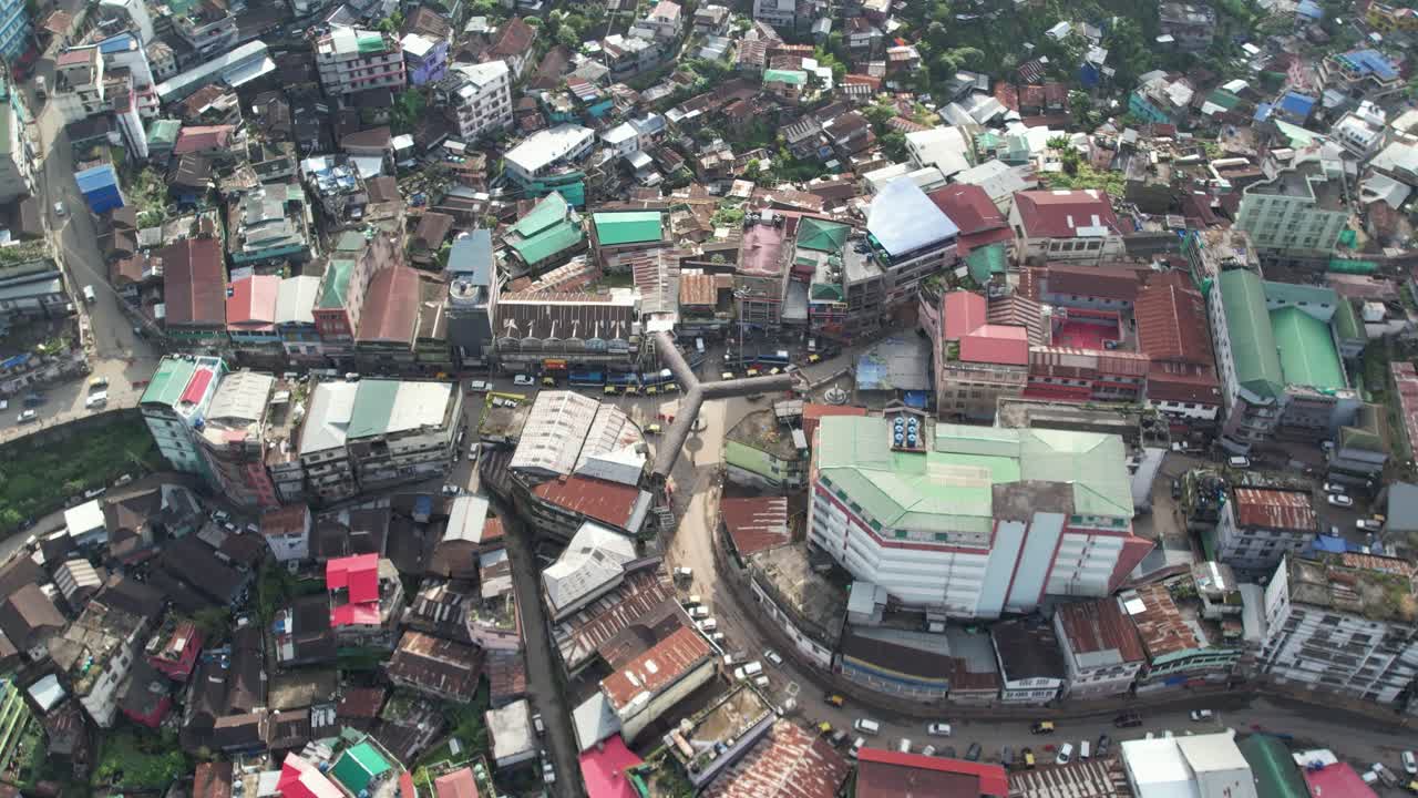 Super Aerial View Of Kohima Capital Of Nagaland Razhu Point Free Stock ...