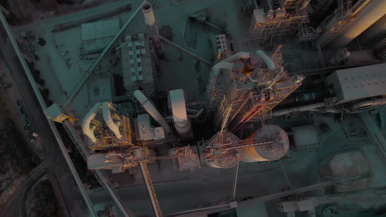 Nesher Cement Factory 010#, Ramla, Israel Industrial Area - Aerial Top ...