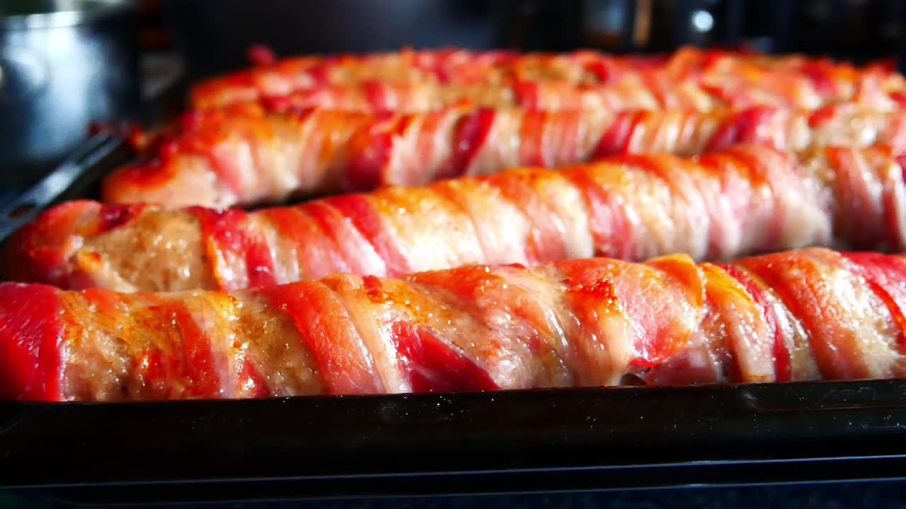 Extra Large Foot Long Pigs In Blankets Traditional Bacon Wrapped ...