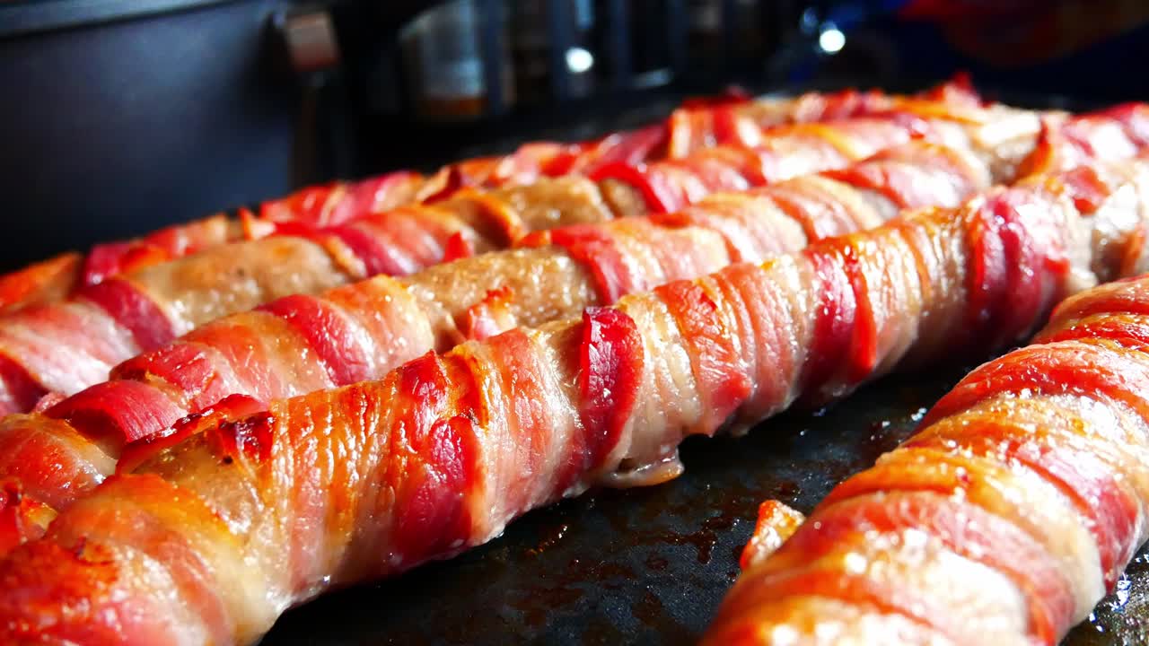 Extra Large Foot Long Pigs In Blankets Traditional Bacon Wrapped ...