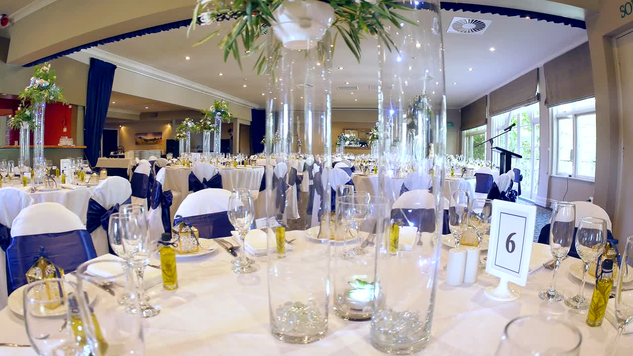 Premium stock video - Shot of a wedding reception venue
