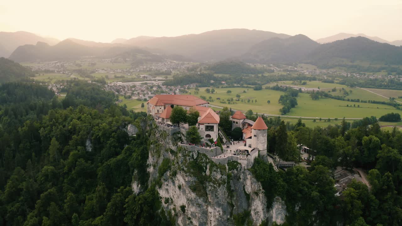 Bled Castle Sunset, Slovenia | 4K UHD D-LOG Perfect For Colour Grading ...