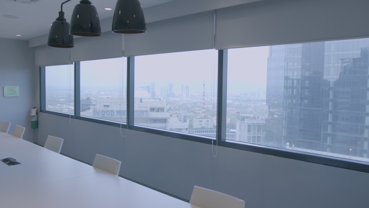 Premium stock video - Slow panning shot of a stylish and modern meeting ...