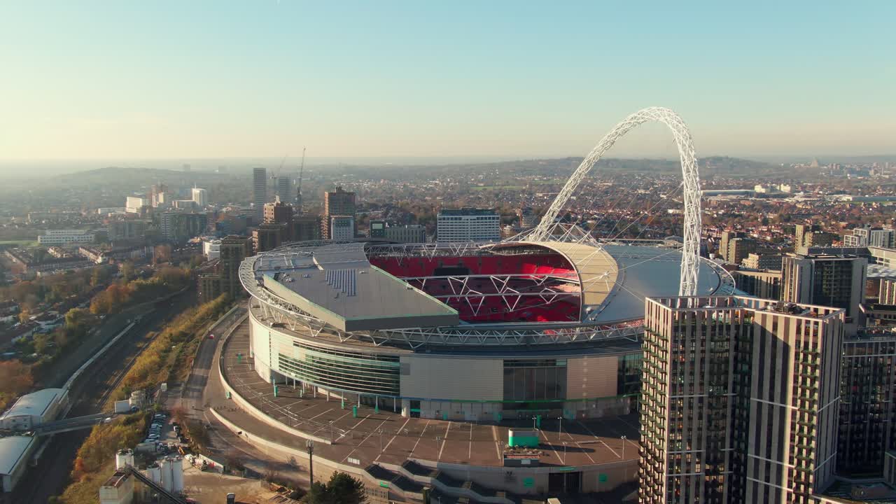 Wembley Stadium And Surrounding Landscape, London Free Stock Video ...