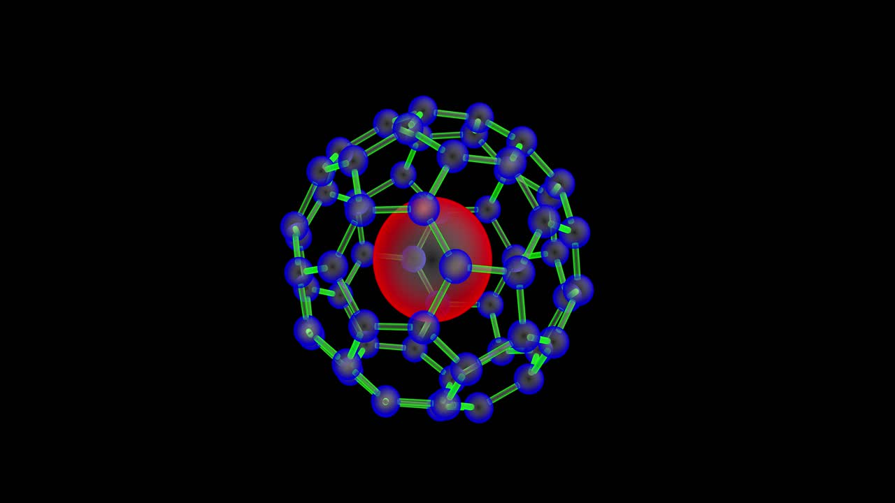 Electrons Revolving Around Protons And Neutrons In Holograph Free Stock ...