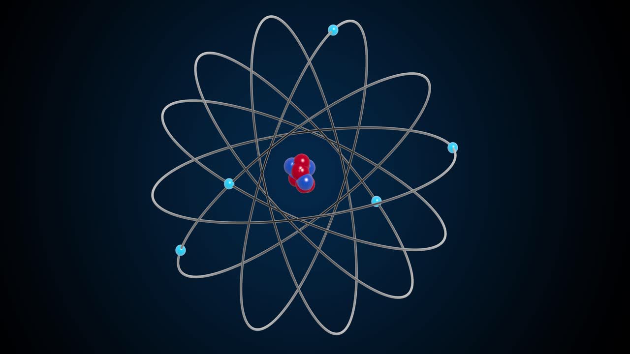 Descarga Gratis Vídeos De Stock De Electrones Del átomo 3d Que Orbitan ...