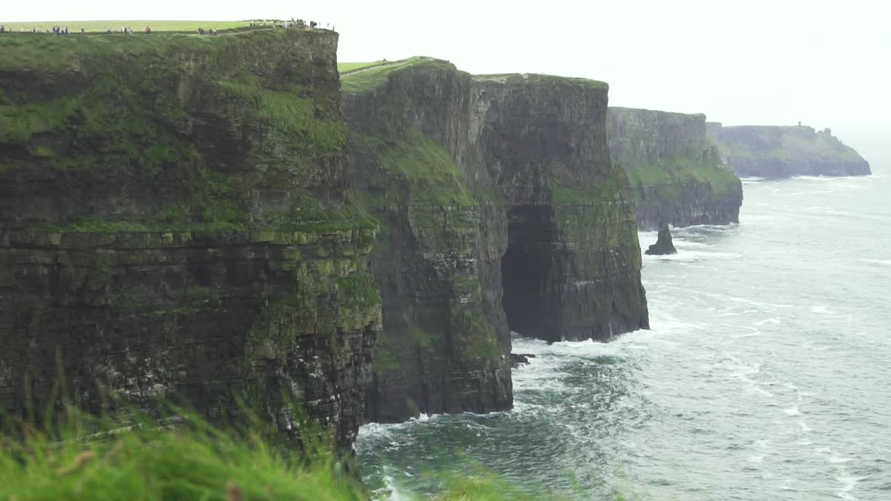Premium stock video - Slow motion of famous landmark cliffs of moher on ...