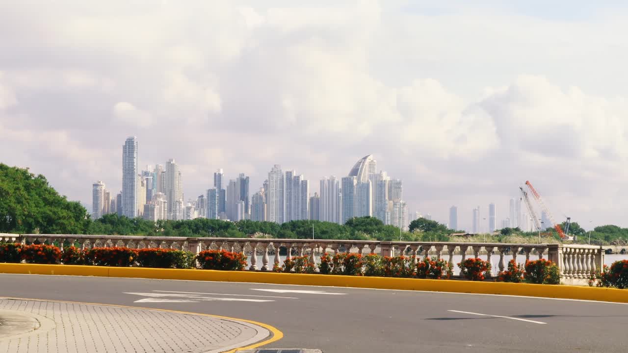 Outlook View Of Panama City's Skyline Of Tall Skyscraper Buildings ...