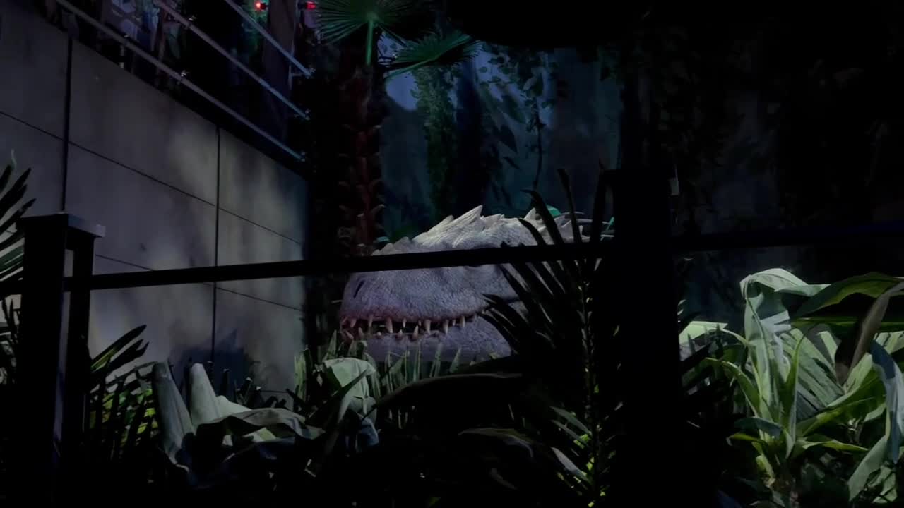 Jurassic World Indominus Rex Dinosaur Animatronics Free Stock Video ...