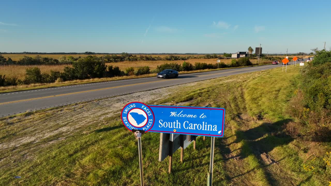 Welcome To South Carolina Sign Free Stock Video Footage Download Clips