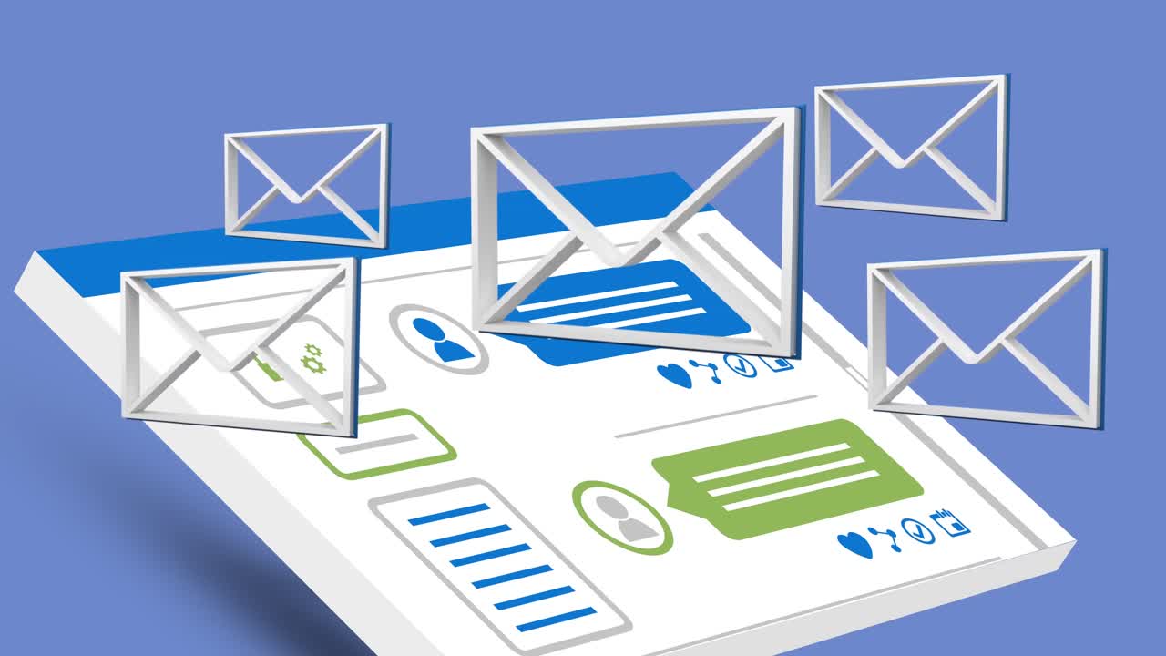 Message Envelope And Message Interface 4k Free Stock Video Footage ...