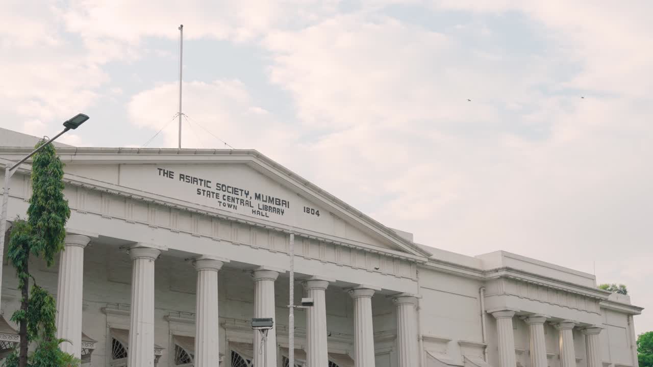 Exterior Of The Asiatic Library Building In Mumbai India Free Stock Video Footage Download Clips