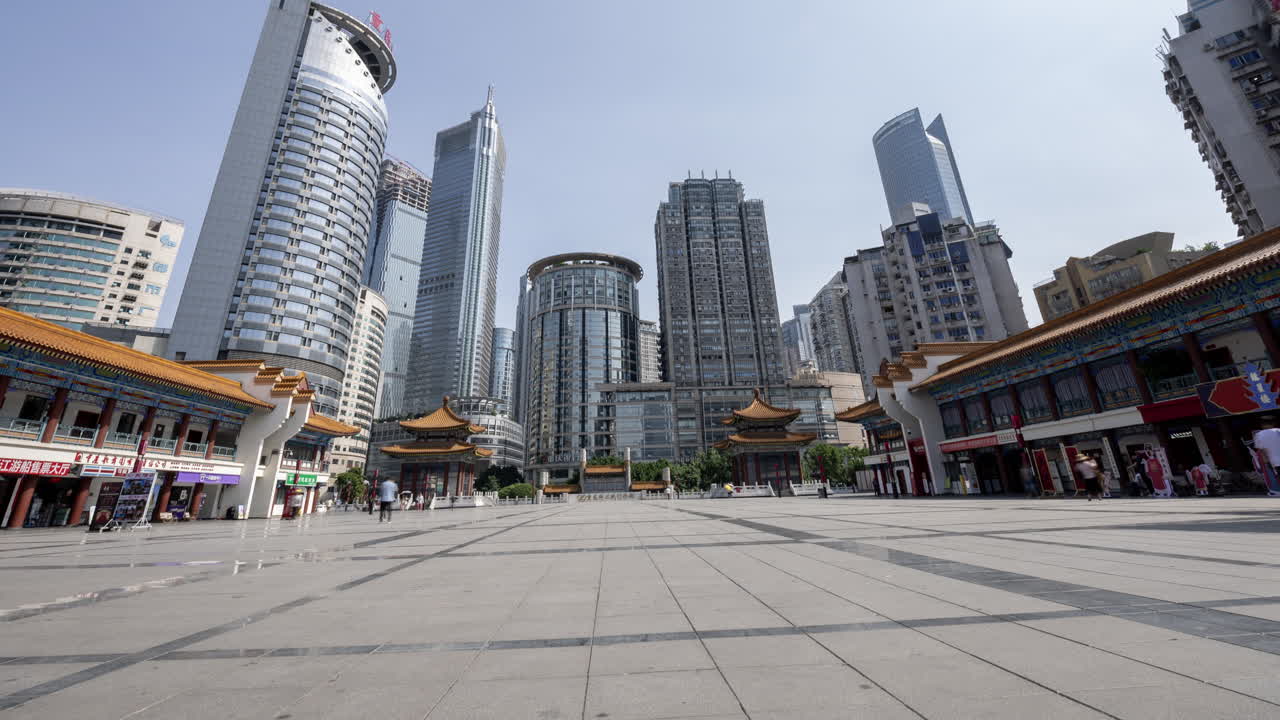 CHONGQING, CHINA - 28 MAY 2025 : Timelapse of the multi level chongqing ...