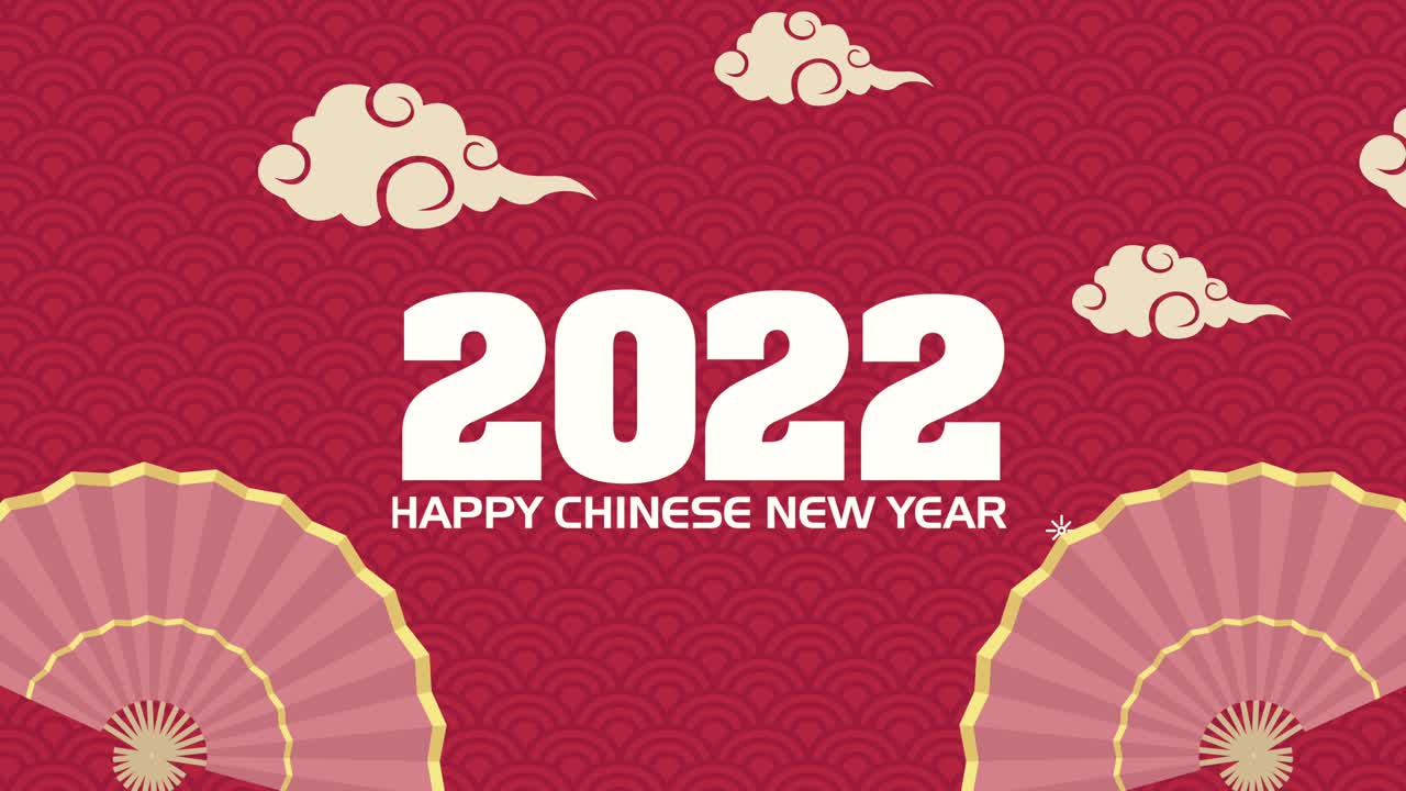 Chinese new year animation with | Premium Stock Video Footage