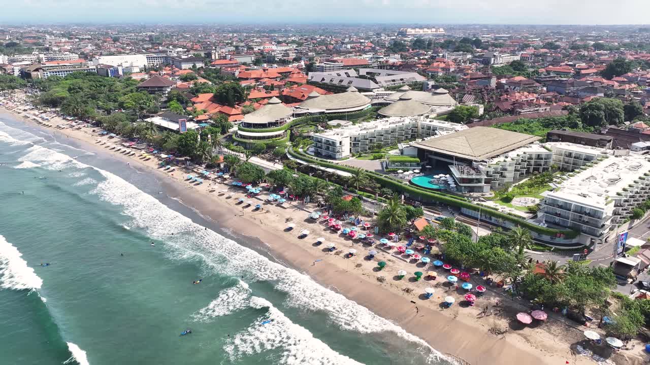 Beachwalk Shopping Centre, Kuta Beach Hotel and Bali cityscape from the ...