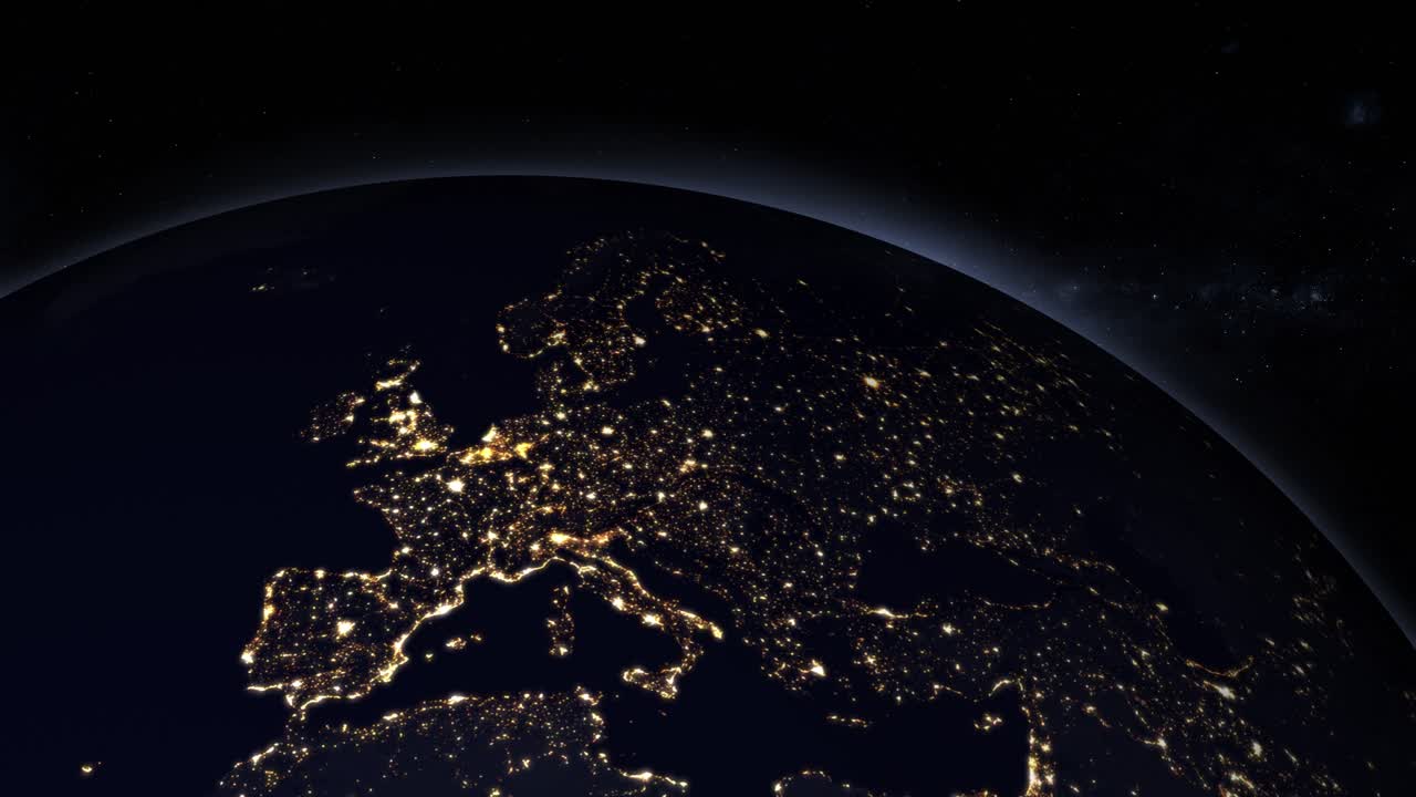 Animation of planet earth globe rotating Premium Stock Video Footage
