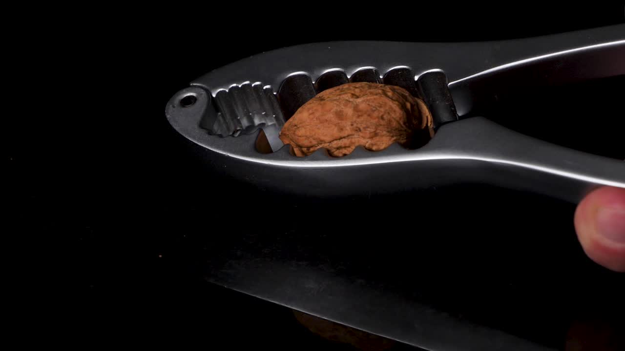 Extreme Close Up Of The Nutcracker Breaking A Walnut Shell Free Stock ...