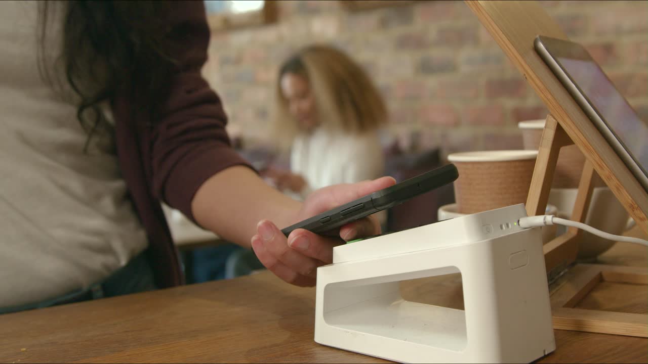 Close Up of Contactless Phone Payment 02 | Free Stock Video Footage