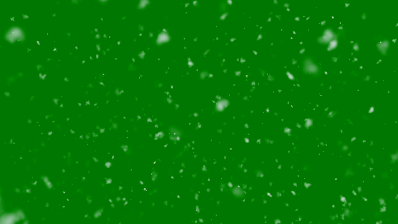 Winter Snow Background. Large and Small Snowflakes Falling Down. Loop ...