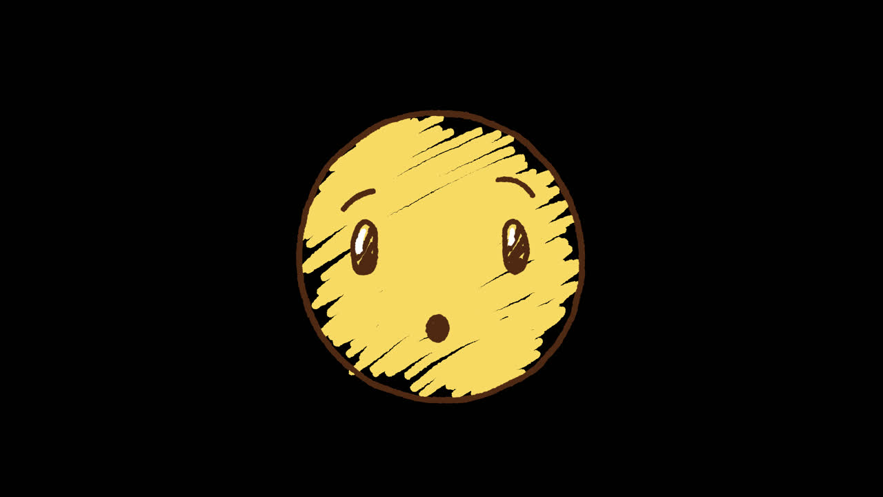 Surprised smiley face emoji | Free Stock Video Footage