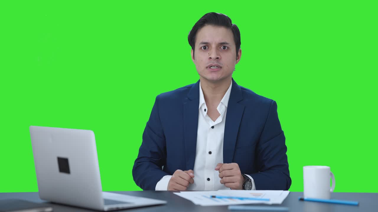Premium stock video - Frustrated indian manager shouting on someone ...