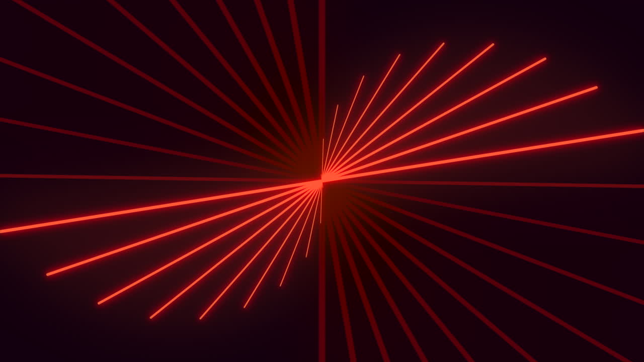 Pulse Trace Neon Red Lines In Vertigo On Black Gradient Free Stock Video Footage Download Clips