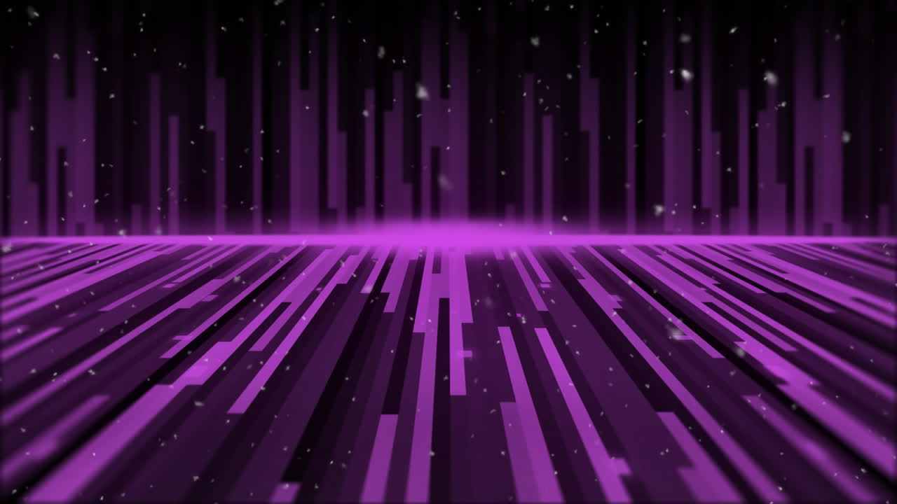 Premium stock video - Animation of pink light blocks emanating from ...