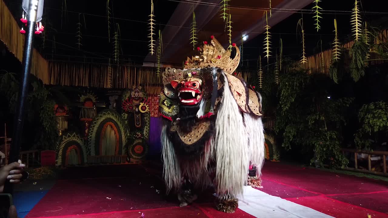 Barong Dance in Bali Mythological Creature, King of the Spirits, Leader ...