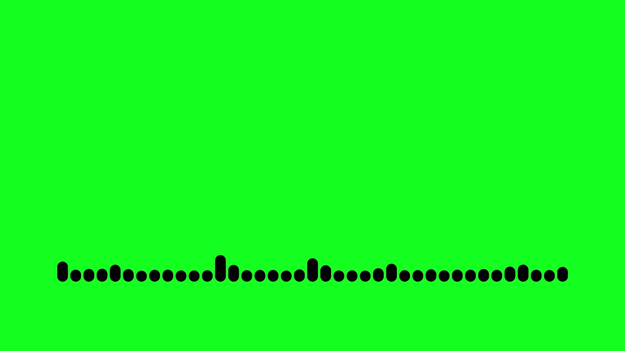 Premium stock video - Green screen black audio lines motion graphics ...