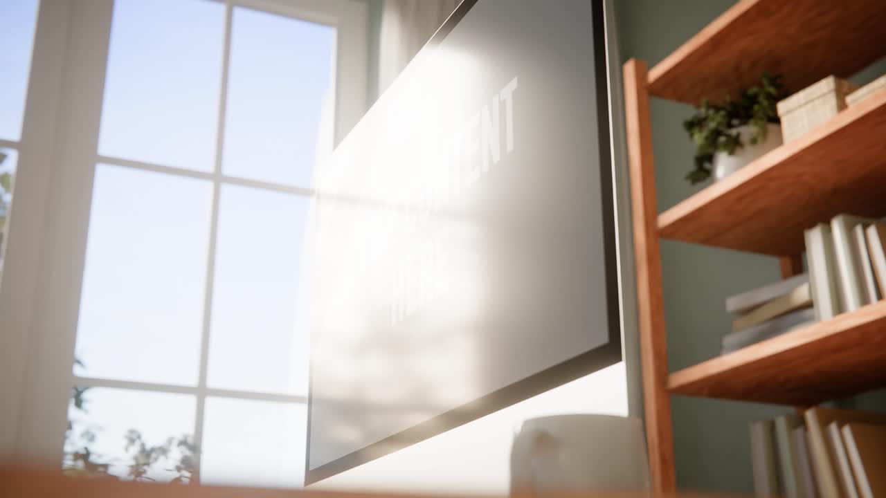 Computer Monitor Screen Animations – Scandinavian Interior Camera Moves ...