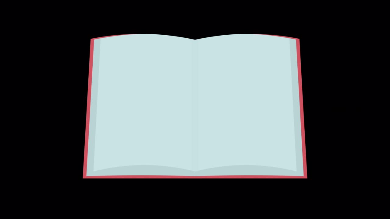 Sencillo y lindo libro animado de 2 segundos de bucle | Vídeo de stock ...