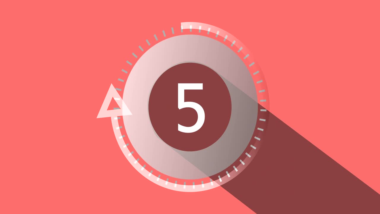 Digital Generated Video Of Countdown Timer Free Stock Video Footage ...