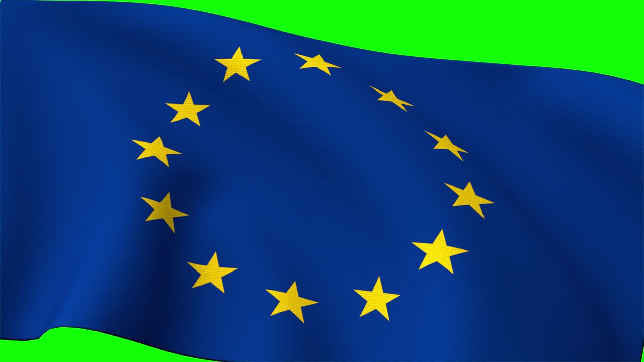 Free stock video - Euro europe flag closeup waving eurozone eu european ...