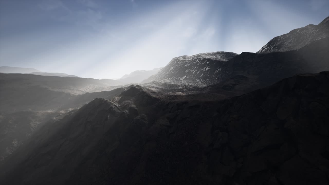 Free stock video - Mountain landscape in high altitude