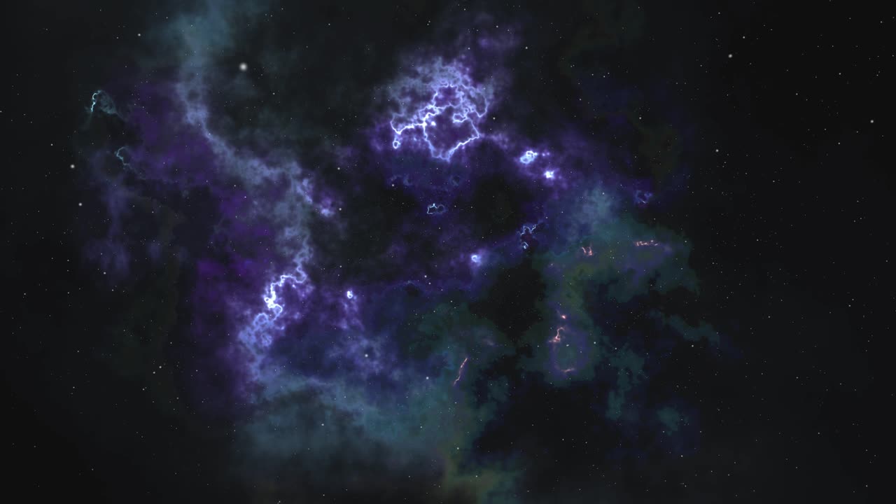 Captivating CG Nebula Animation Free Stock Video Footage Download Clips